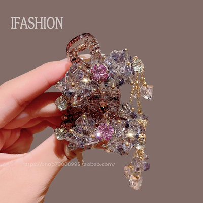 爆款月销10万件韩国进口水晶抓夹