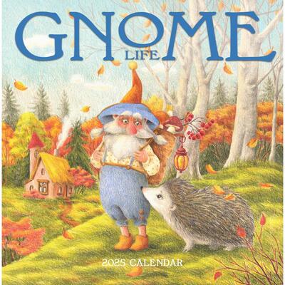 新华文轩】小矮人的生活 Marta May 2025年挂历 复古插画 进口日历英文原版台历GNOME LIFE WALL CALENDAR 2025 Workman Calendars