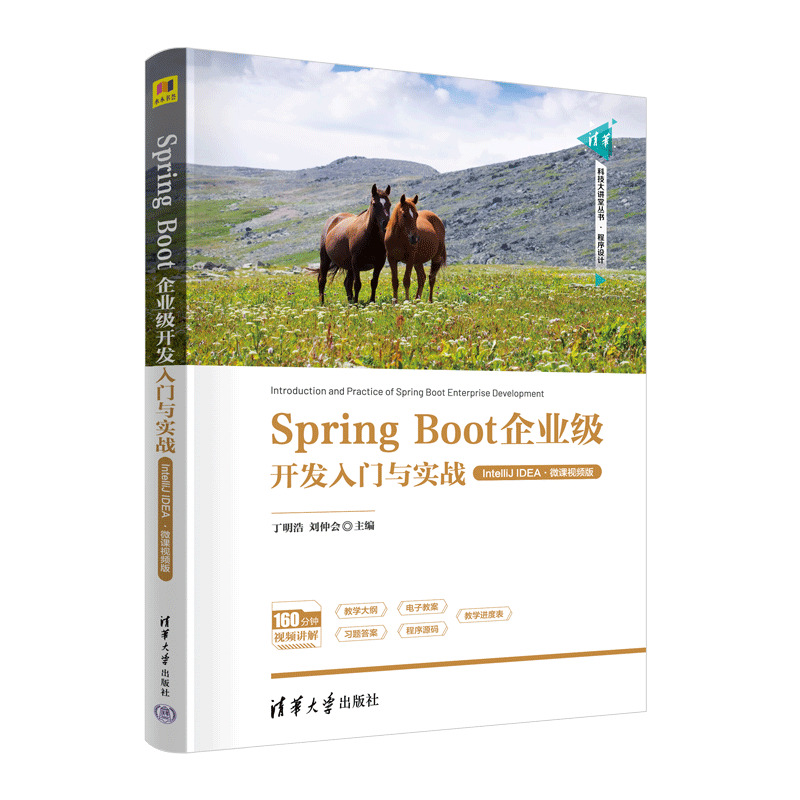 【新华文轩】Spring Boot企业级开发入门与实战 IntelliJ IDEA·微课视频版 正版书籍 新华书店旗舰店文轩官网 清华大学出版社
