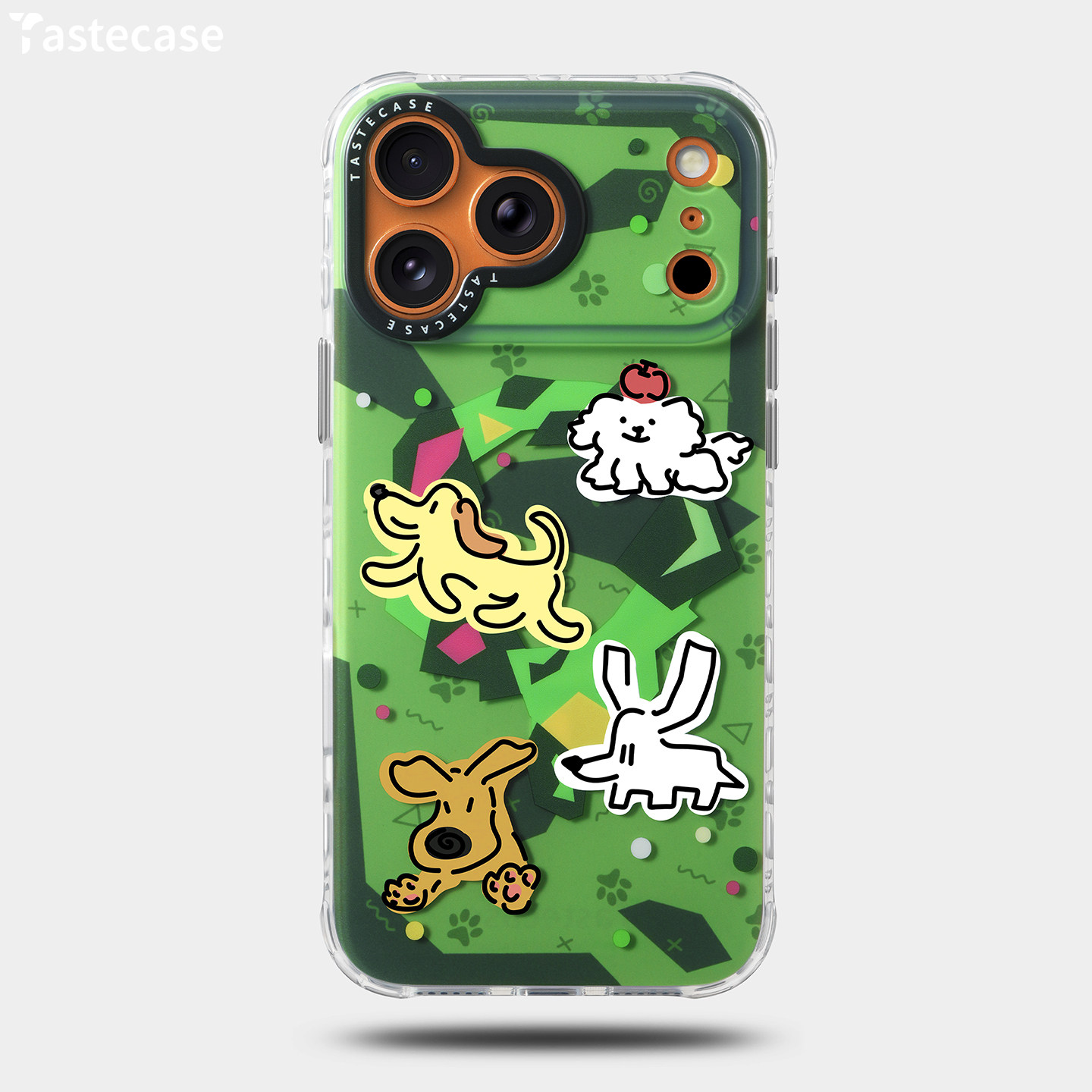 Tastecase新款绿色可爱小狗磁吸手机壳适用苹果iPhone17ProMax高级感防摔保护壳MagSafe原创手机套16Pro/15