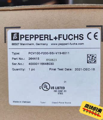 PCV100-F200-SSI-V19-6011 P+F倍加【询价】