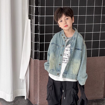 日本JGYPDM2025新款男童牛仔外套
