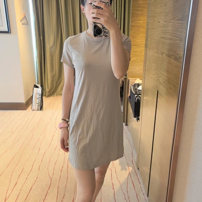 运动休闲风直筒裙棉质