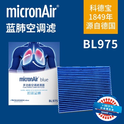 科德宝BL975适配福克斯蒙迪欧金牛座锐界锐际探险者蓝肺空调滤芯