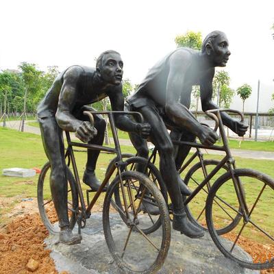 承接铸铜名人全身像步行街广场运动人物造型雕塑摆件户外景观装饰