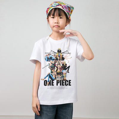 数码直喷  ONE PIECE航海王全棉短袖T恤男女幼儿园宝宝儿童体恤