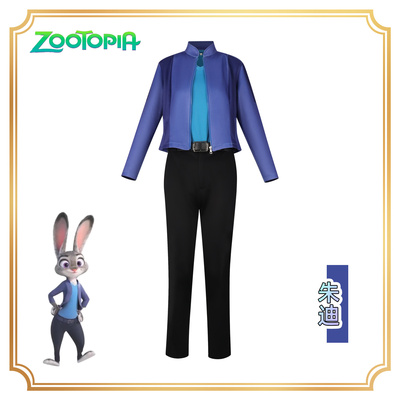 疯狂动物城朱迪cos运动服Zootopia兔子警官cosplay全套万圣节服装