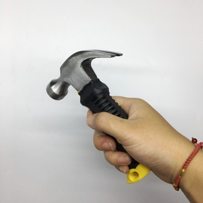 【防滑塑料手柄】迷你小包塑羊角锤不锈钢小锤子铁榔头起钉锤工具