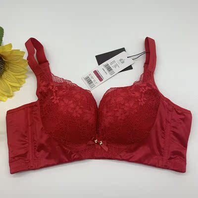 贝佳人特卖无钢圈文胸聚拢蕾丝防下垂侧收副乳舒适中厚杯BW95816