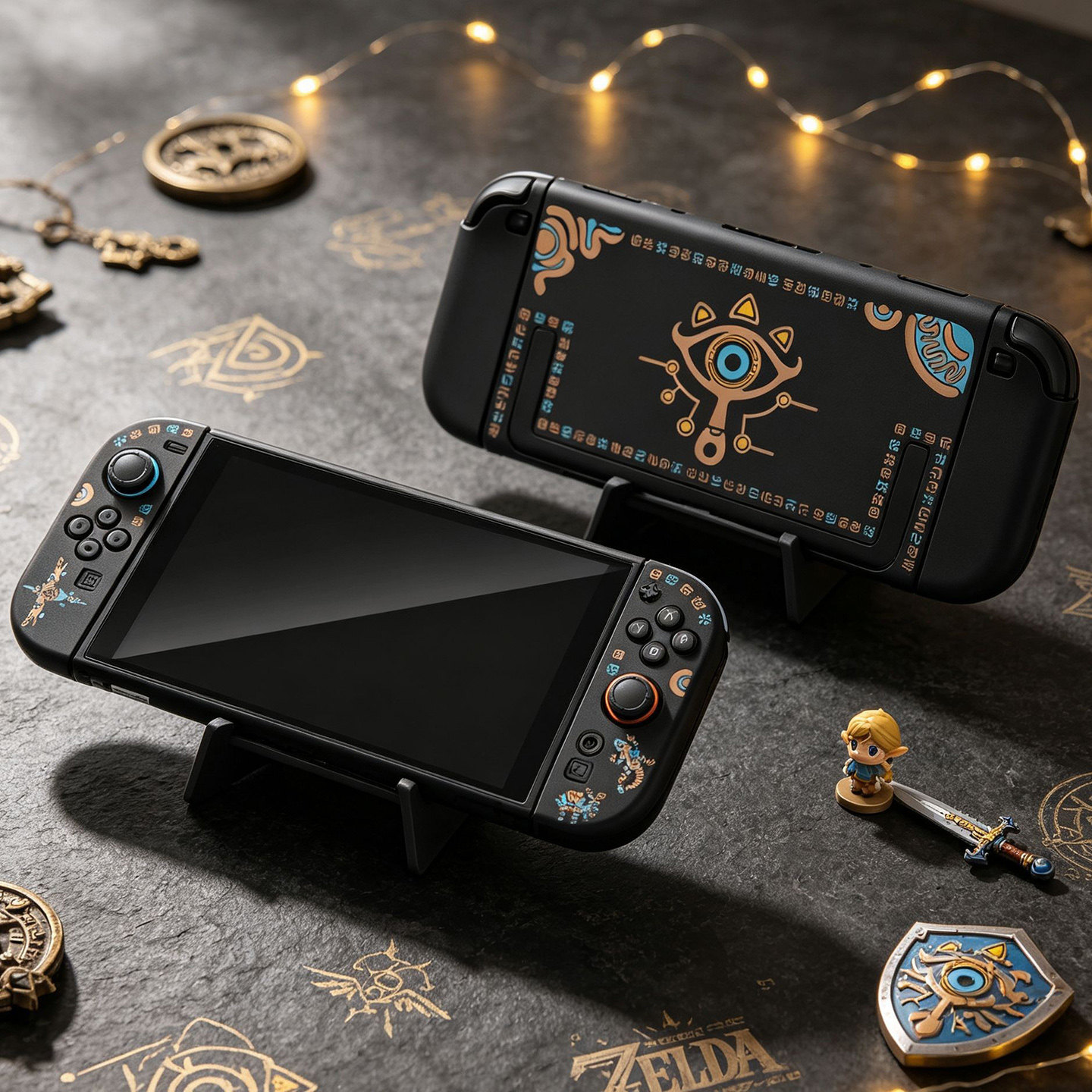 任天堂Switch2保护壳套 塞尔达Zelda磨砂亲肤硬壳NS2游戏卡带盒包