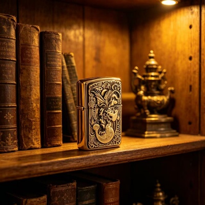 Zippo原装貔貅招财煤油打火机