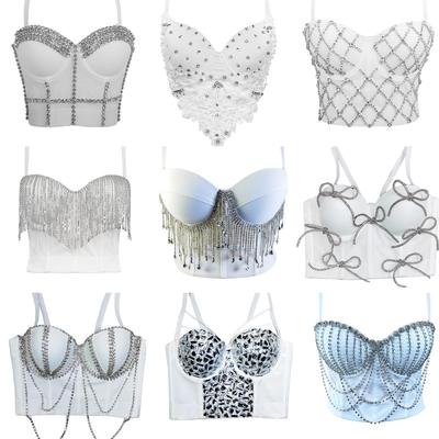 欧美夜店ds演出服韩国女团金智妮Lisa朴彩英金泫雅同款吊带背心