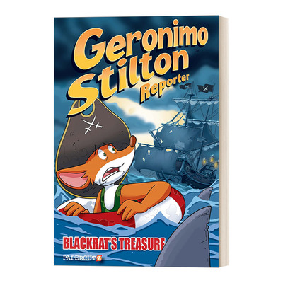英文原版 Geronimo Stilton Reporter #10 Blackrat's Treasure 老鼠记者 全彩漫画小说10 精装 英文版 进口英语原版书籍
