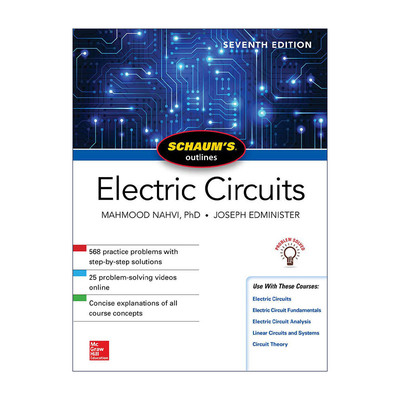 英文原版 Schaum's Outline of Electric Circuits 全美经典学习指导系列 电路概论 第7版 英文版 进口英语原版书籍