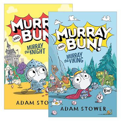 英文原版 Murray and Bun! 默里和布恩系列2册 儿童章节桥梁故事书 Adam Stower 英文版 进口英语原版书籍
