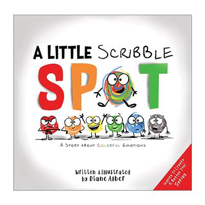 英文原版 A Little Scribble SPOT 小小的涂鸦 儿童精装绘本 情绪识别与处理 Diane Alber 英文版 进口英语原版书籍