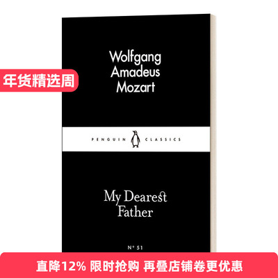 英文原版 My Dearest Father 莫扎特 我亲爱的父亲 小黑书 英文版 进口英语原版书籍