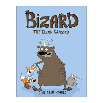 英文原版 Bizard the Bear Wizard 熊巫师比扎德 儿童全彩搞笑漫画 Chrissie Krebs 英文版 进口英语原版书籍