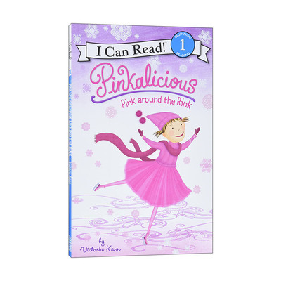 英文原版 Pinkalicious Pink around the Rink 粉红控 粉红溜冰场 I Can Read Level 1分级读物 英文版 进口英语原版书籍