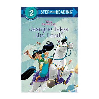 英文原版 Step into Reading 2 Jasmine Takes the Lead Disney Princess 茉莉领先 迪士尼公主系列 英文版 进口英语原版书籍