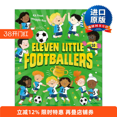英文原版 Eleven Little Footballers 十一位小小足球运动员 儿童运动题材绘本 英文版 进口英语原版书籍
