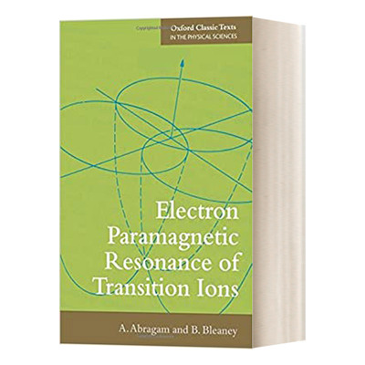 英文原版 Electron Paramagnetic Resonance of Transition Ions 过渡离子的电子顺磁共振 英文版 进口英语原版书籍