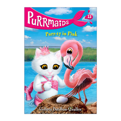 Purrmaids #13: Purr-ty in Pink 美猫鱼13：粉色的进口原版英文书籍