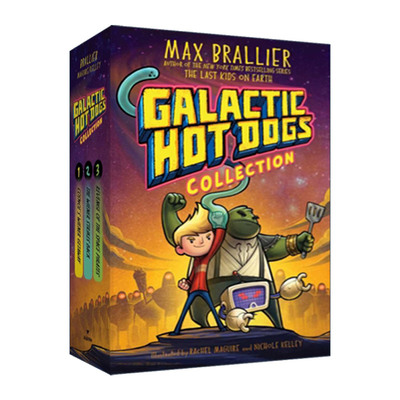 英文原版 Galactic Hot Dogs Collection 星系餐车飞船冒险1-3册盒装 星河热狗 地球上最后的孩子 英文版 进口英语原版书籍
