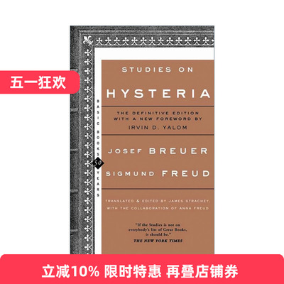 Studies on Hysteria 癔症研究 歇斯底里症研究 弗洛伊德心理学专著Freud进口原版英文书籍