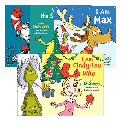 英文原版 Dr. Seuss'S I Am Board Books系列5册 改编自苏斯博士圣诞怪杰 儿童经典故事绘本 纸板书 英文版 进口英语原版书籍