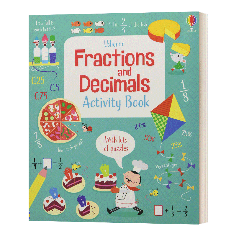 Fractions and Decimals Activity Book  分数和小数 数学活动书进口原版英文书籍