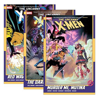 英文原版 Uncanny X-Men By Gail Simone系列3册 非凡X战警 合集 漫威漫画 英文版 进口英语原版书籍