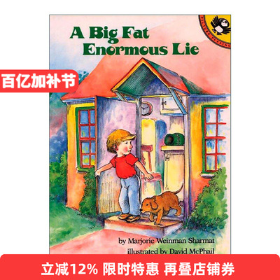 英文原版 A Big Fat Enormous Lie 谎话怪兽 儿童价值观培养绘本 英文版 进口英语原版书籍