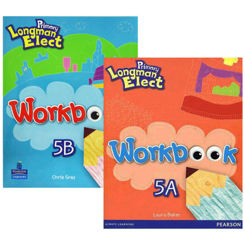 培生香港朗文小学英语教材 Primary Longman Elect 5A+5B英文原版书小学五年级英语练习册2本进口英语书籍 Pearson_虎窝淘
