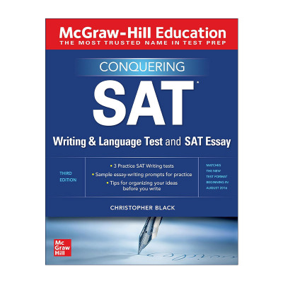 英文原版 Conquering the SAT Writing and Language Test and SAT Essay 征服美国高考英语写作与语言 第3版 进口英语原版书籍