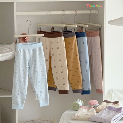 双层锁温～10A抗菌羊毛拉架蚕丝羊绒儿童保暖二棉裤5257