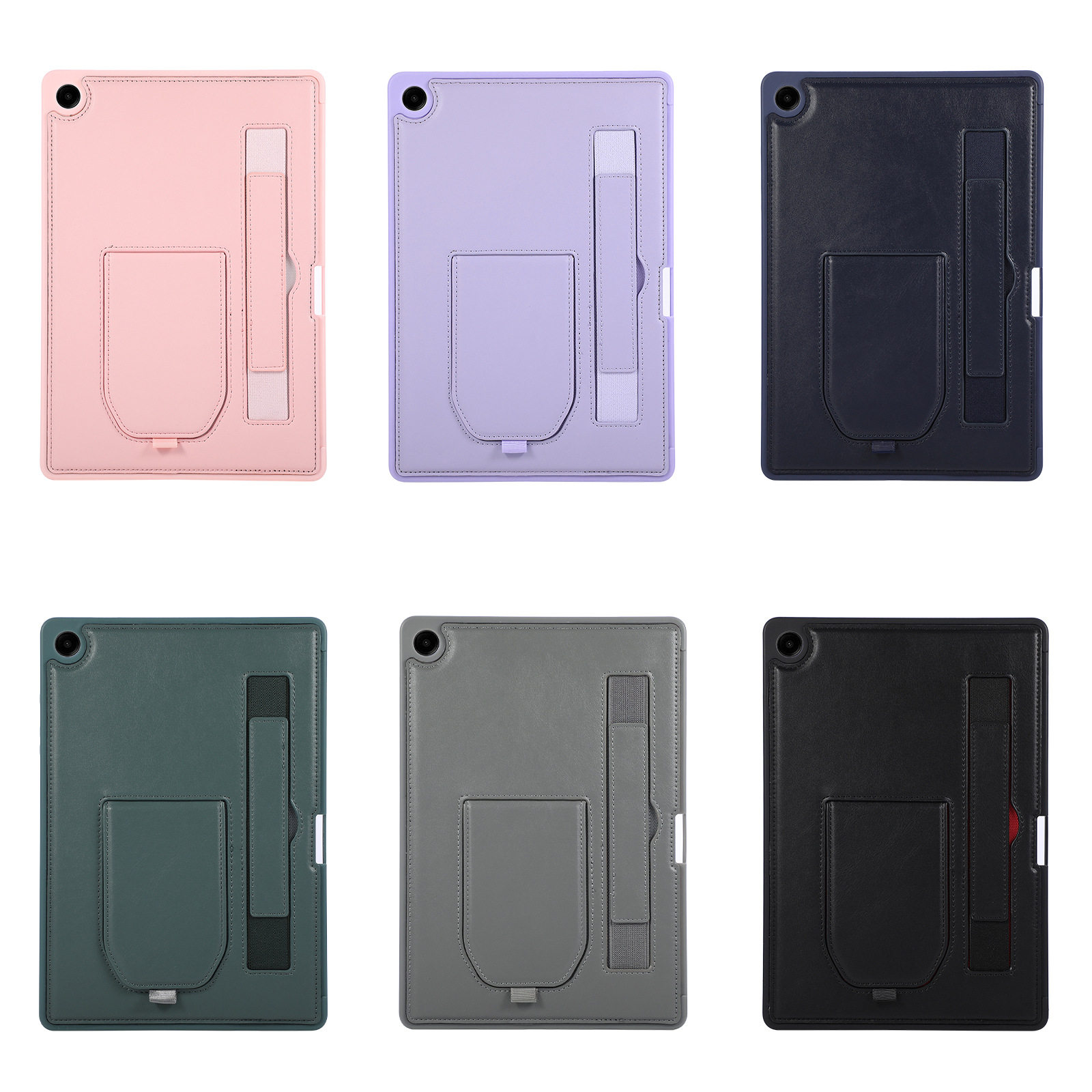 适用于三星Tab A9+/A11+平板电脑单底壳手托横竖多角度支架皮套