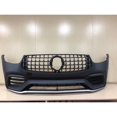 奔驰glc升级前后包围改装中网