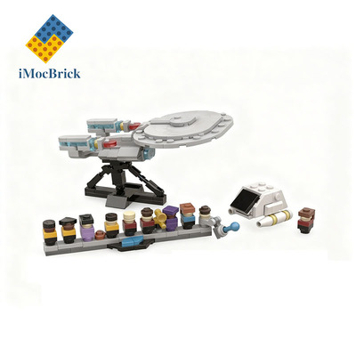 214pcs国产积木玩具企业号D和穿梭舱 MINI版MOC-242237