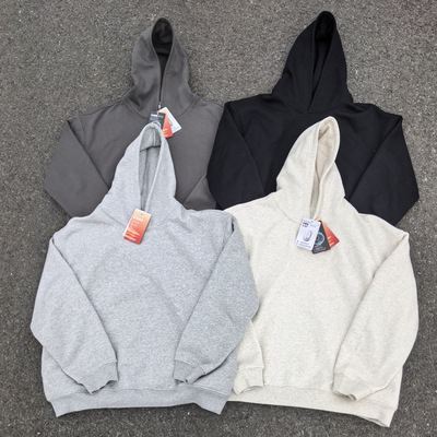 Ohdia秋冬连帽加厚加绒显壮短宽运动5A抗菌防静电恒温暖皮卫衣