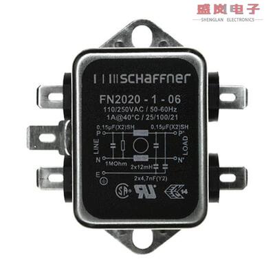 原装正品FN2020-1-06[LINE FILTER 250VAC 1A CHASS MNT]