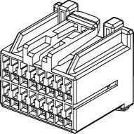 原装正品35563-1615[集管和线壳 040 W/B FEMALE ASSY-