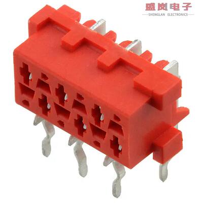 原装正品215460-6[CONN RCPT 6POS 0.1 TIN PCB R/A]