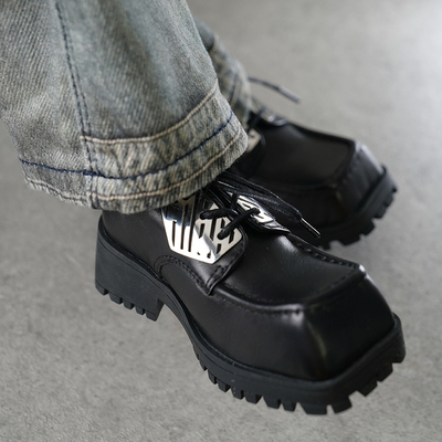 BJD娃鞋 ID75叔中华小牛皮/皮鞋 德比鞋 现货