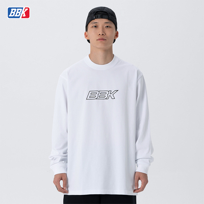 BBK长袖嘻哈重磅小领口