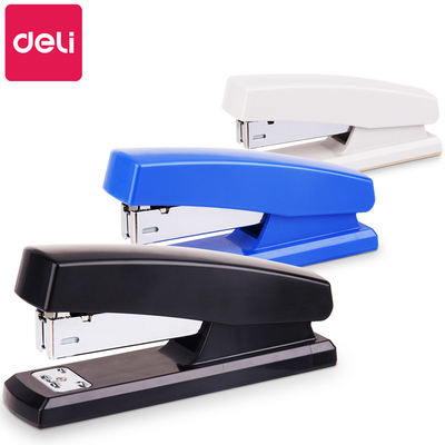 得力0425订书机小中型订书器可旋转多功能省力重型加厚大号装订机
