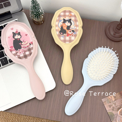 ins高颜值可爱猫咪按摩气囊梳女梳子蓬松高颅顶气垫梳大号防静电
