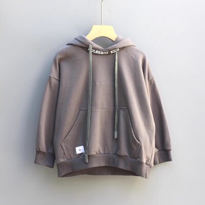 福利T衣ch家120-140春秋Ⅲ品牌童装折扣/儿童长袖休闲卫衣17043灰