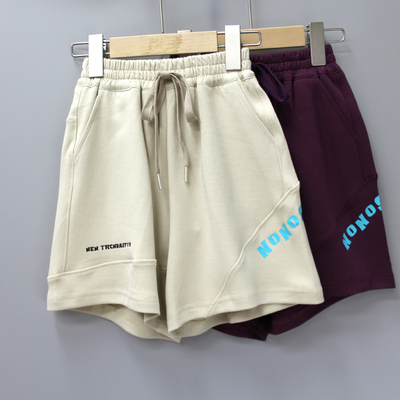 恩shuo家120/130夏装品牌童装折扣/儿童休闲中裤短裤针织88032二