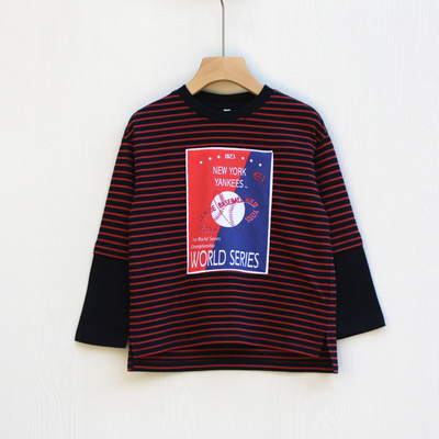 春秋装品牌童装纯棉打底长袖t恤